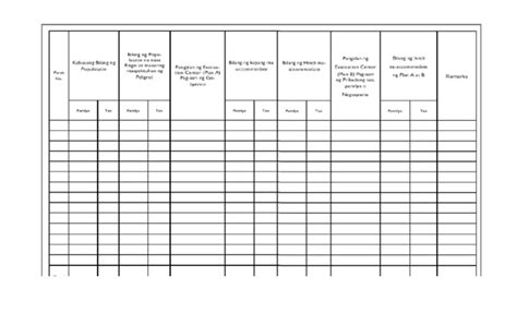 Evacuation Center Matrix Pdf Evacuation Center Matrix Pdf