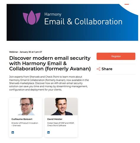 📌 Join Experts From Sherweb And Check Point Software On January 30th