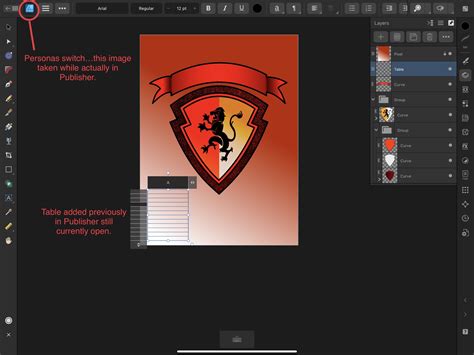How Do I Insert A Table With Multiple Columns And Rows Feedback For The Affinity V2 Suite Of