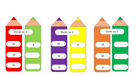 Divide Method Colour Pencil Infographic Design Youtube