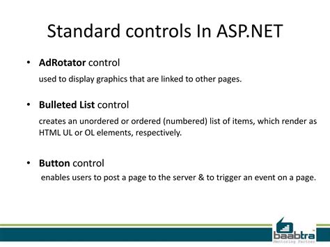 Standard Control In