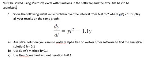 solved must be solved using microsoft excel with functions