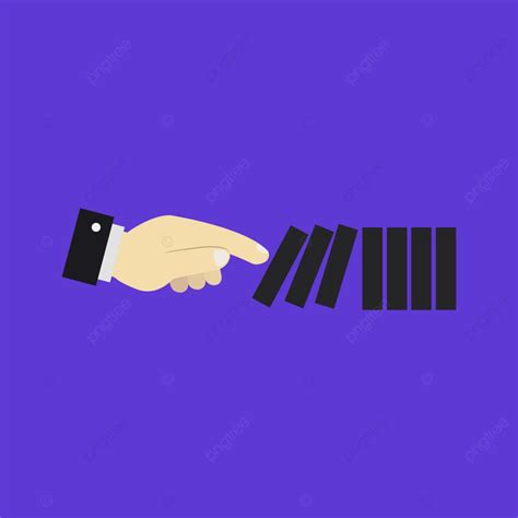 domino effect success business illustration reaction control avoid