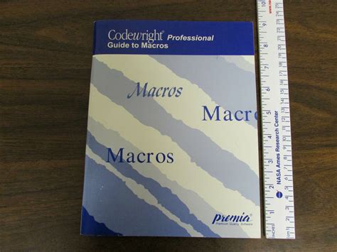 Premia Codewright For Windows Guide To Macros Manual 1998 Ebay