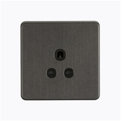 Screwless 5a Unswitched Socket Smoked Bronze Evolution Electronics And Electrical Ltd