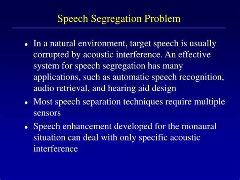 Ppt Monaural Speech Segregation Representation Pitch And Amplitude