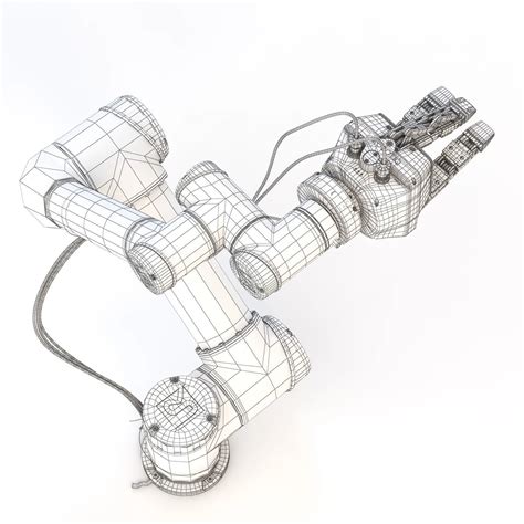 Universal Robots Ur5 With Robotiq Three Finger Adaptive Gripper 3d Model Cgtrader