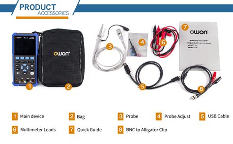 Owon Hds242 Oscilloscope 2 In 1 Universal Test Instrument Professional Lcd Display Screen Mini