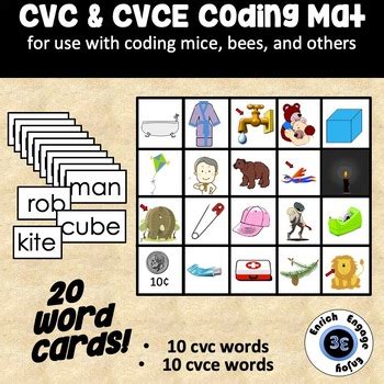Initial Blends Coding Mat Sizes For Coding Bees Or Mice TPT
