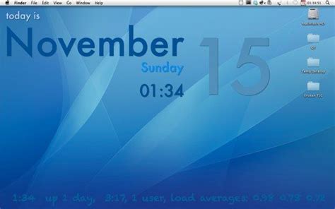 geektool display system information on mac in style