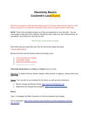 Lab02 ThuyTran Docx Electricity Basics Coulomb S Law 35 Pts Record