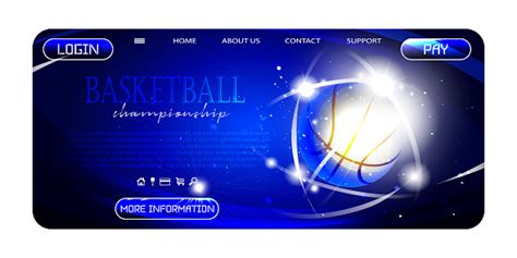농구 선수권 대회 웹 페이지 또는 사실적인 스타일의 템플릿 추상적인 색의 미래 배경에 스포트라이트를 비추는 농구공 농구 팀 스포츠에 대한 스톡 벡터 아트 및 기타 이미지