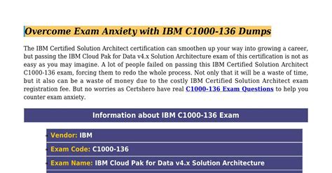 Ibm C1000 136 Dumps Pdf To Improve Your Test Score Pdf Docdroid