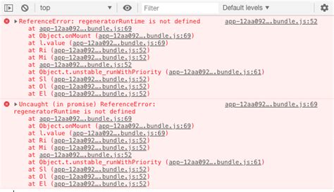 Frontend Errors Out In Latest Master Regeneratorruntime Is Not Defined Maybe Babel · Issue