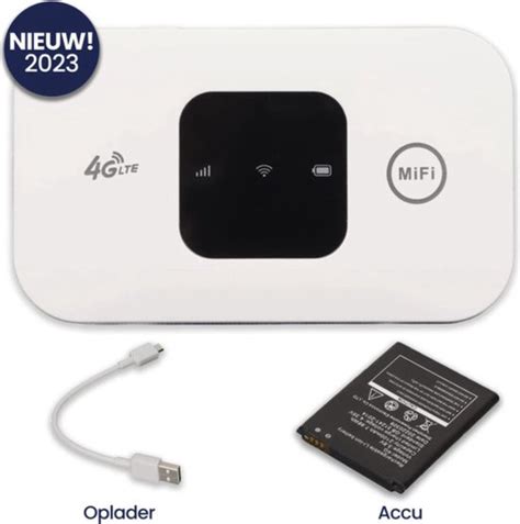 MrGoods Mifi Router 4G Router Draagbare Wifi Router Ingebouwde Accu Wifi Buddy Bol