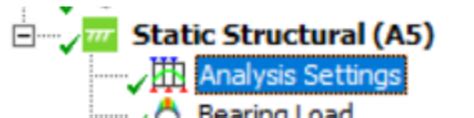 What Are Analysis Settings In Ansys