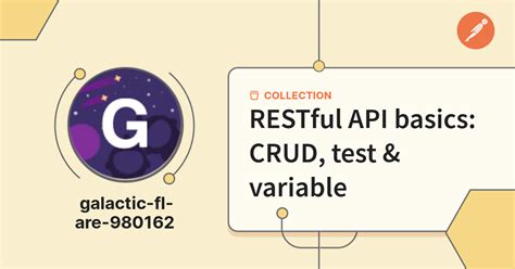 Restful Api Basics Crud Test And Variable My Workspace Postman Api Network