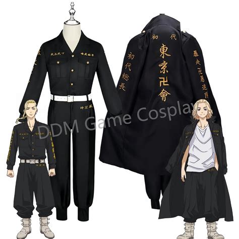 Anime Draken Cosplay Costume Tokyo Revengers Costume Uniform Mikey