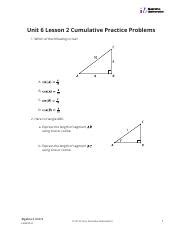 Algebra Lesson Curated Practice Problem Set Pdf Unit Lesson