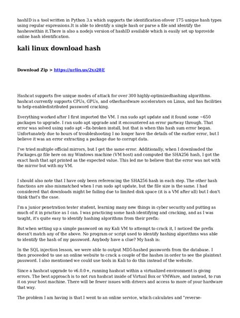 fillable online hashid identify the different types of hashes used to fax email print