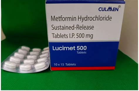 500 Mg Metformin Hydrochloride Sustained Release Tablets Packaging Size Box At ₹ 230 Stripe In