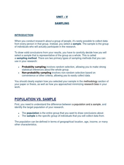 Business Statistics Sampling Pdf Sampling Statistics Randomness