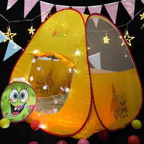 قیمت و خرید چادر بازی کودک مدل خیمه ای طرح باب اسفنجی