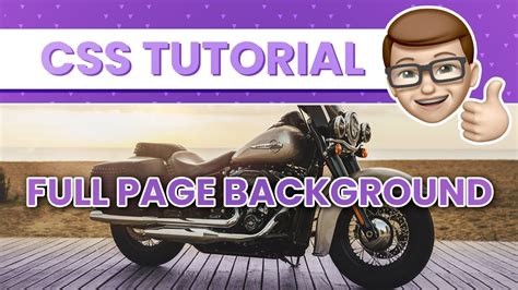 Full Page Background Simple CSS Tutorial