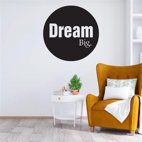 Dream Big Надпис декорация за стена надпис стикер Artbox Bg