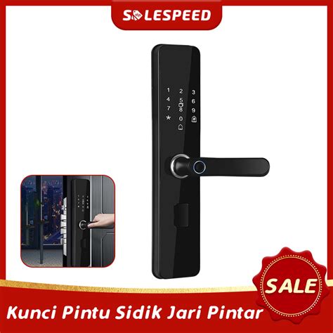 Jual Kunci Pintu Digital Smart Fingerprint Doorlock Card Digital Code Security Electronic Lock