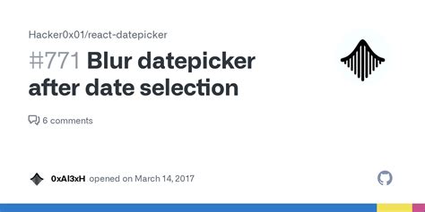 Blur Datepicker After Date Selection · Issue 771 · Hacker0x01react
