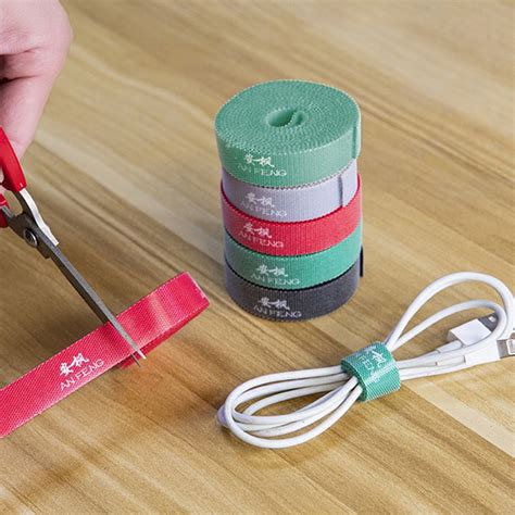 Reusable Cable Organizer Tape Style Cable Binders Clip Cord Storage Shopee Philippines