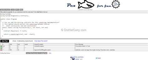 Microsoft Pex Framework And Its New Cousin Code Digger Dotnetcurry