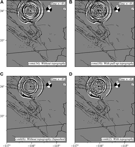 Frontiers Earth Model Space Exploration In Southern California Influence Of Topography