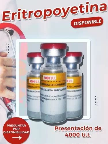 Eritropoyetina Humana 4000 Ui Mercadolibre
