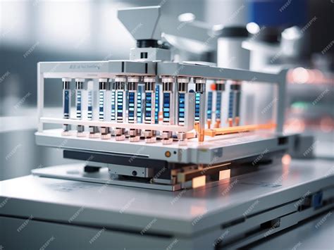 Premium Ai Image Genomic Frontier Dna Sequencing Machine Processing A Sample