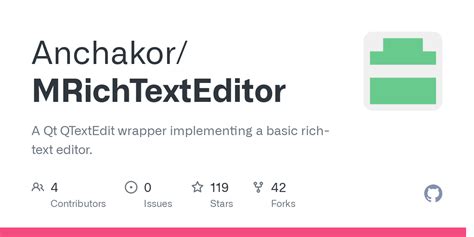 Github Anchakor Mrichtexteditor A Qt Qtextedit Wrapper Implementing