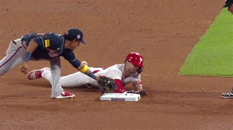 Trea Turner Is Ruled Safe At Second After The Review 09 11 2023 Minnesota Twins