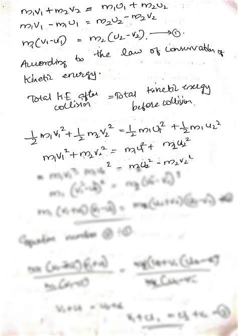 Solution Proof Of Relative Velocity After Collision Is Numerically