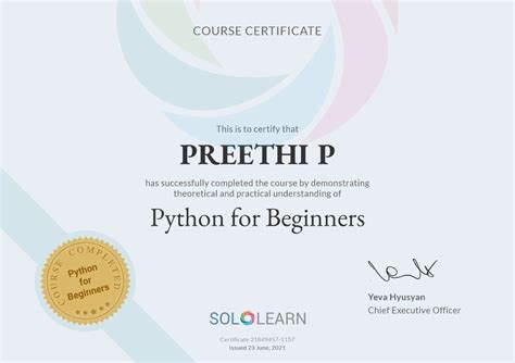 Preethi Padmanaban On Linkedin Sololearn Python