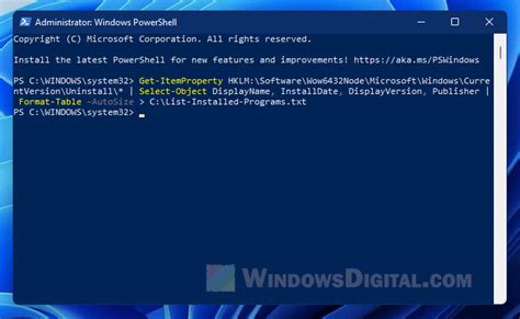 How To List Installed Programs In Windows 11