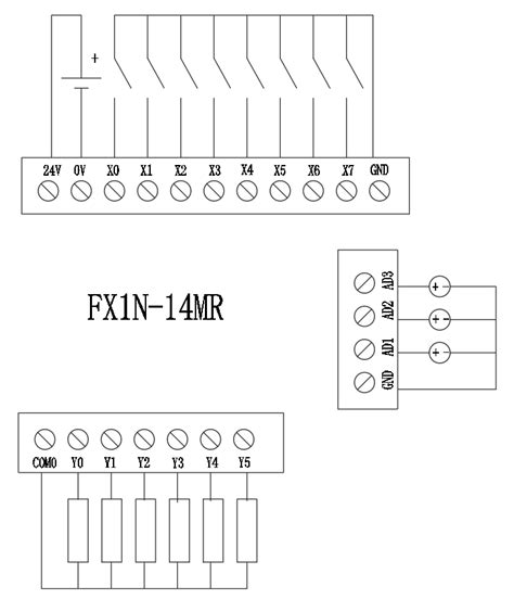 Plc Fx1n 14mr Con 3ad 0 5v Compatible Con Mitsubishi Con Carcasa