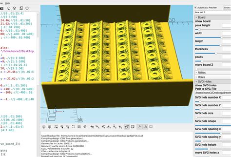 3d Part Design With Inkscape And Openscad 87 Customizable Sluicebox Part 2