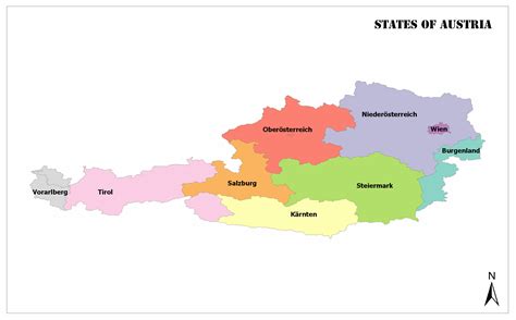 Austria States Map
