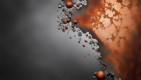 Gray Metal Background With Rust Premium AI Generated Image