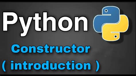 Python Tutorial 39 Constructor Introduction Youtube