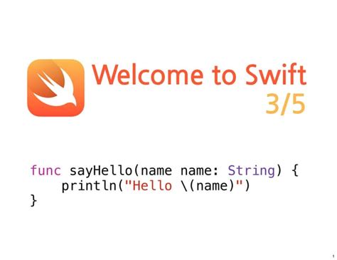 Hello Swift 35 Function Ppt