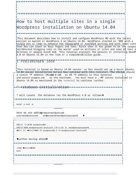 Docx How To Host Multiple Sites In A Single Wordpress Installation On