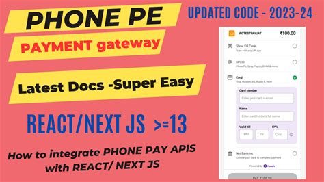 How To Integrate Phonepe Payment Gateway In Website With Reactnext Js