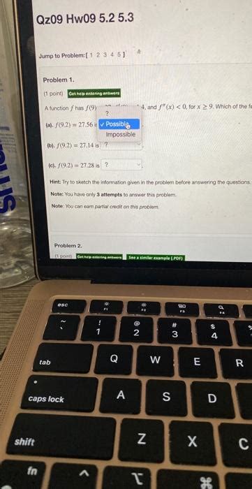Solved A Function F Has F927f′914 And F′′x
